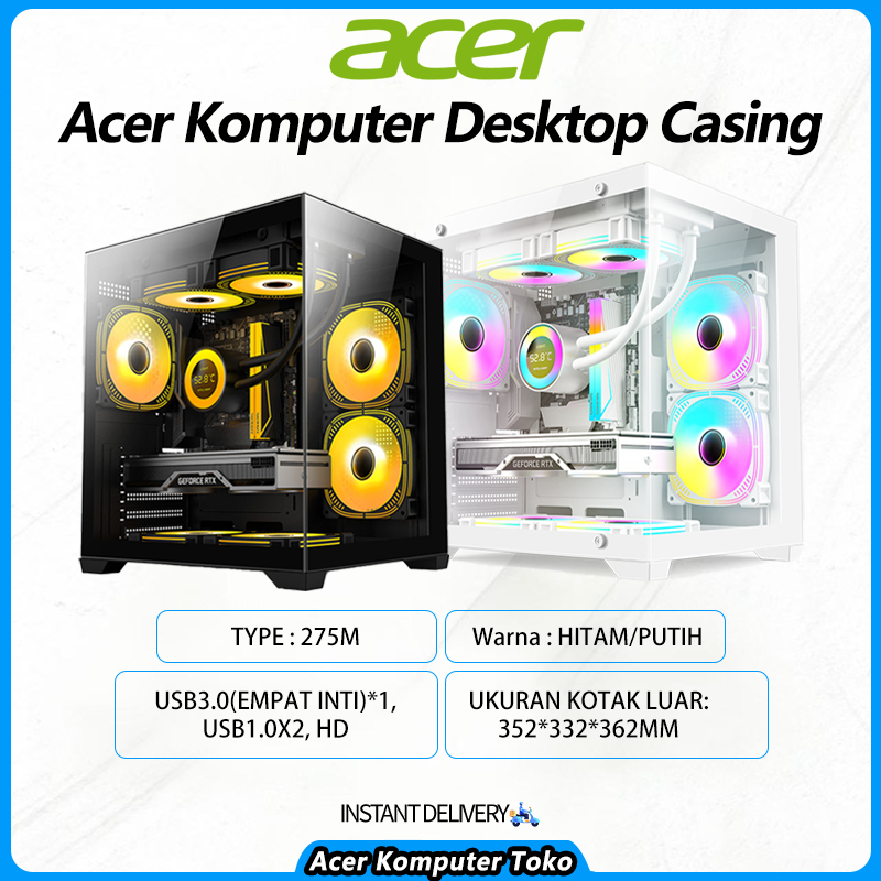 Jual Acer Casing PC Gaming M-ATX / ITX Host Desktop Casing Komputer ...