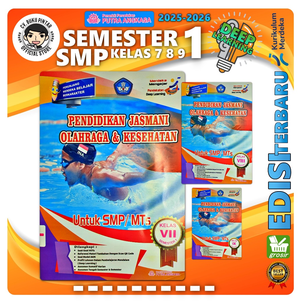 Jual LKS PENJAS PJOK PENJASORKES SMP/ MTS KELAS 7 8 9 SEMESTER 1 2025-2026 KURIKULUM MERDEKA ...