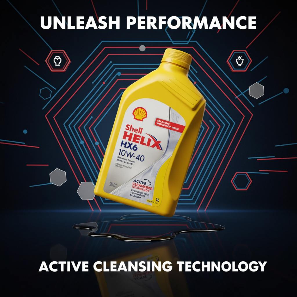 Jual OLI SHELL HELIX HX6 SAE10W-40 1L | Shopee Indonesia