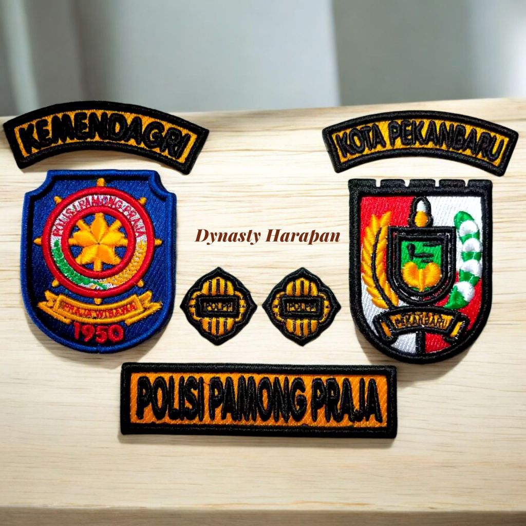 Jual ATRIBUT POLPP,POLISI PAMONG PRAJA,BORDIR TIMBUL 3D | Shopee Indonesia