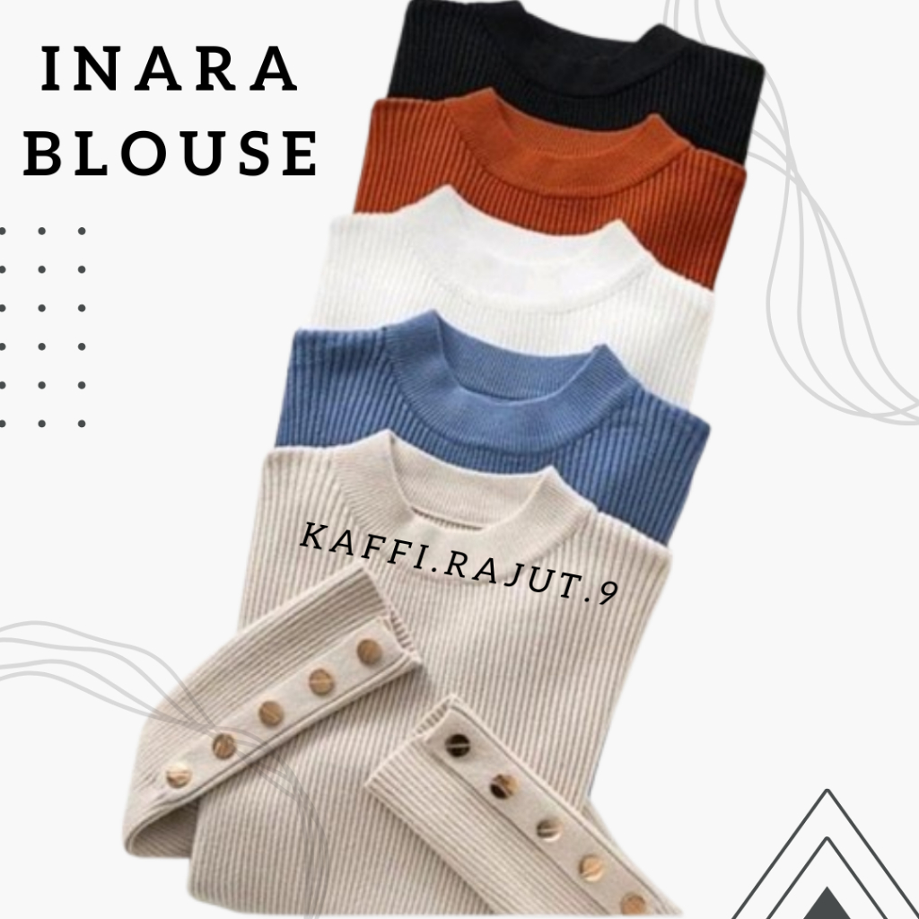 Jual Inara blouse Korea - Primula blouse Korean style/baju rajut ...