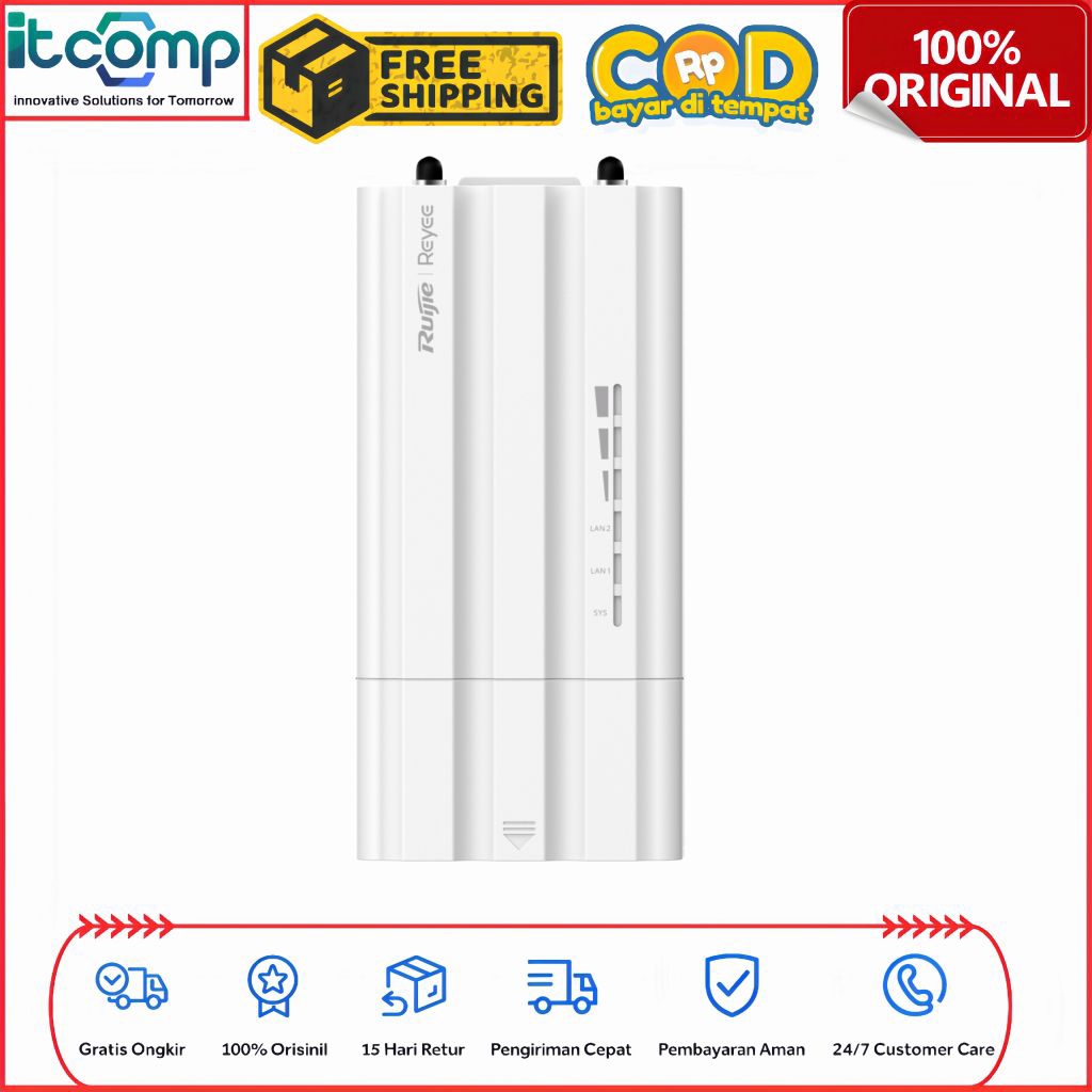 Jual Ruijie RG-AirMetro550G-B 867Mbps 32 PTMP Base Station Bridge Metro ...