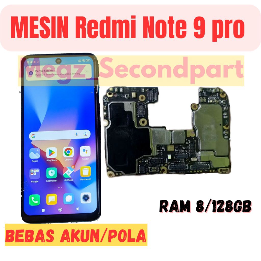 Jual Mesin Xiaomi Redmi Note 9 pro Hidup Minusan Mesin Redmi note 9 pro ...
