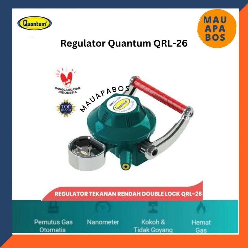 Jual Regulator Quantum Double Lock QRL 26 / Regulator Quantum Tekanan ...