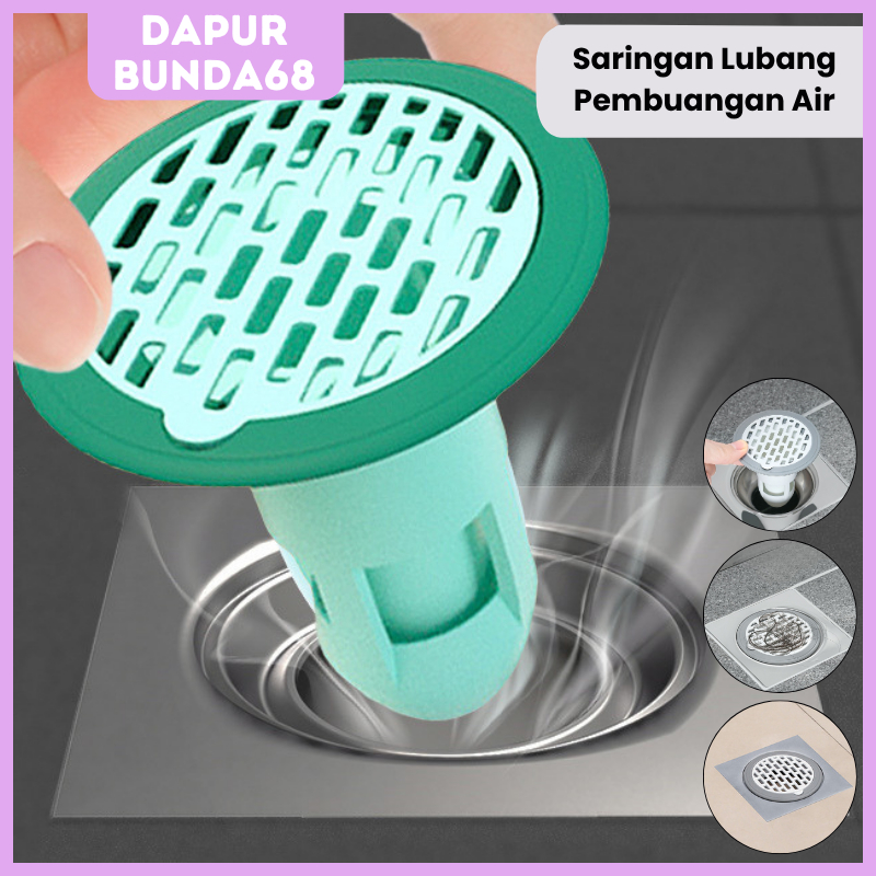 Jual DB68 Saringan Lubang Pembuangan Air Kamar Mandi Wastafel Anti Bau ...