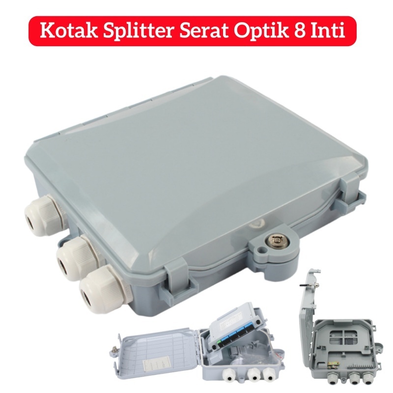 Jual ODP 8 Core Mini Type Splitter Box Single Lock Kotak Splitter Serat ...