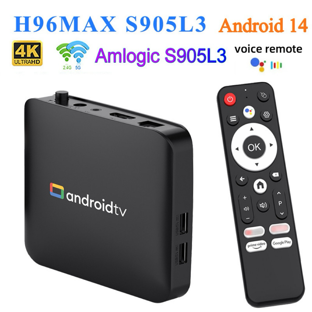 Jual STB H96 Max Android TV Box 14.0 Smart TV Box 2/8Gb Amlogic S905L3 ...