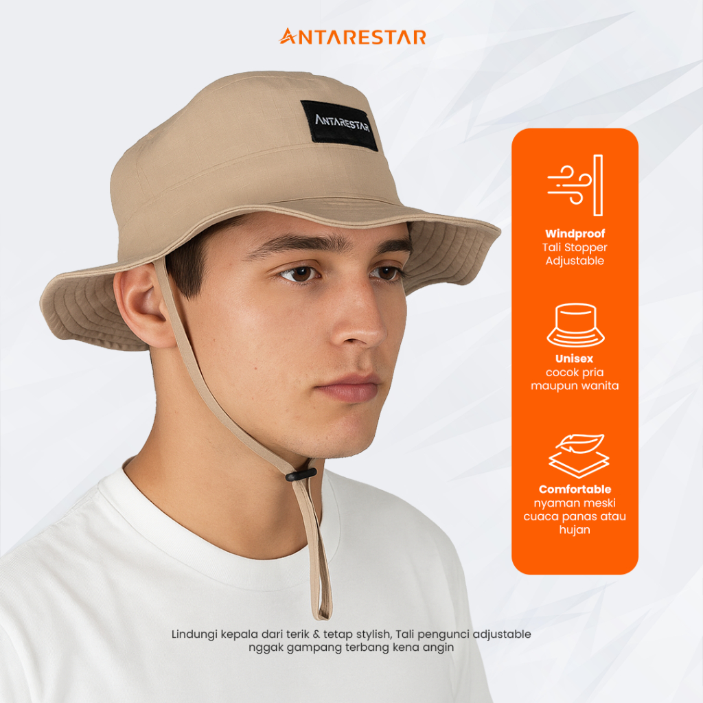 Jual Topi Pria Bucket Hat Rimba Topi Gunung Pria Wanita Outdoor Topi ...