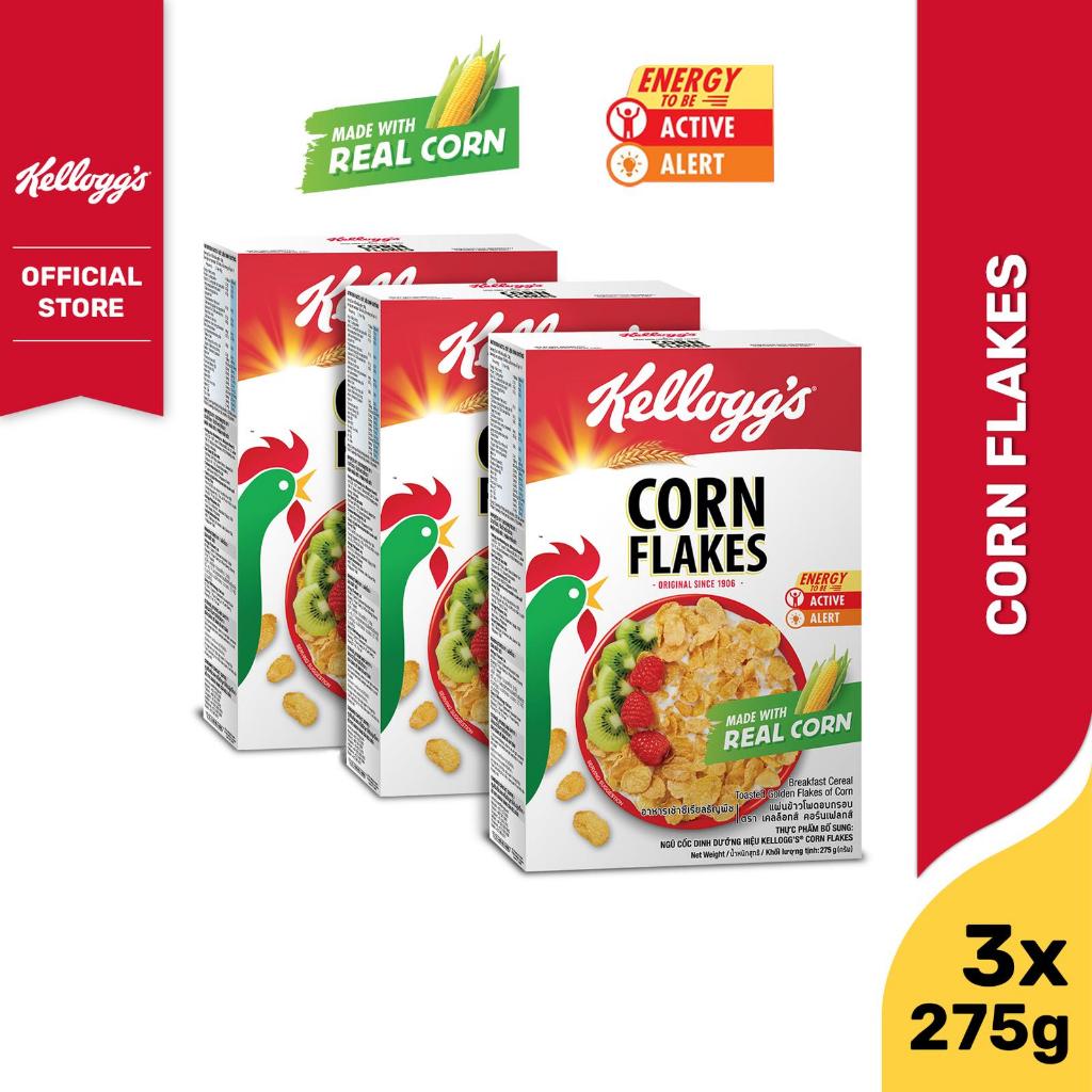 Jual [BUNDLE 3] Kelloggs Corn Flakes Sereal 275gr | Shopee Indonesia