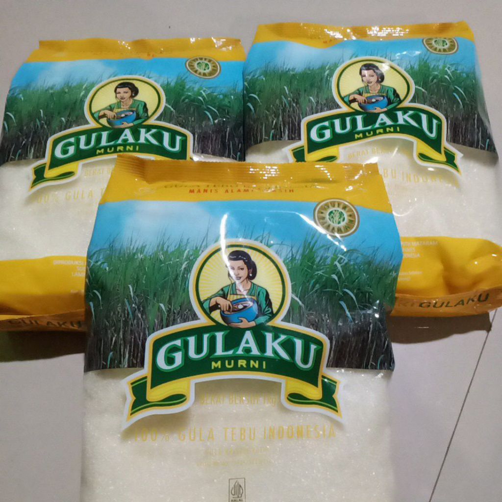 Jual GULAKU gula tebu murni indonesia 1kg (warna kemasan random ...