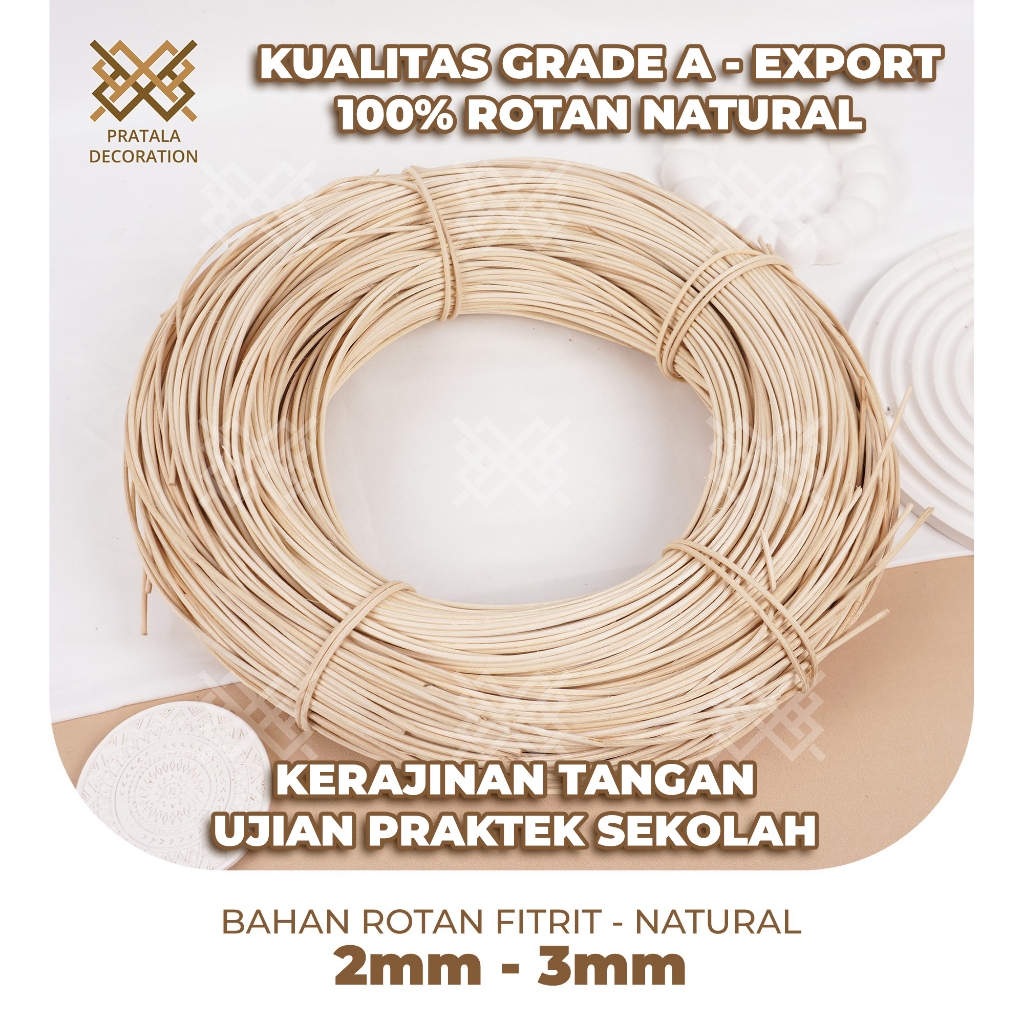 Jual BAHAN ROTAN ASLI NATURAL GRADE A TALI ROTAN ANYAMAN UJIAN PRAKTEK ...