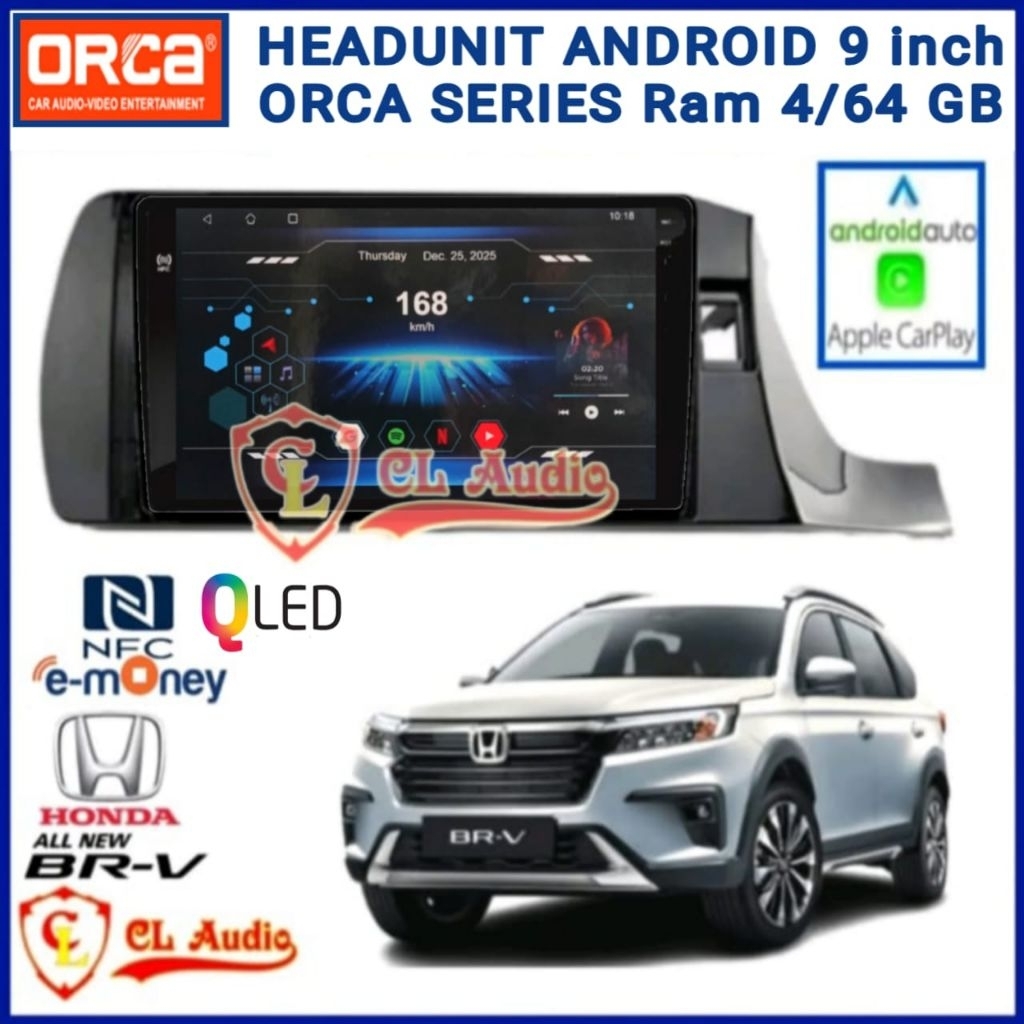 Jual Head Unit Android Orca Eco Series 9 Inch Allnew BRV/WRV 2022 Up ...