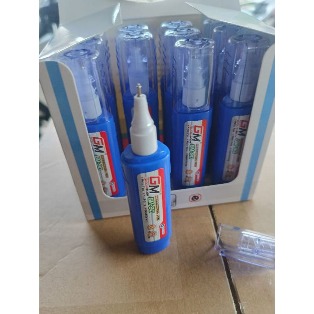Jual 1 Pcs Biru Tip Ex Tipe Ex Botol Biru Liquid Correction Tape / Tipe ...
