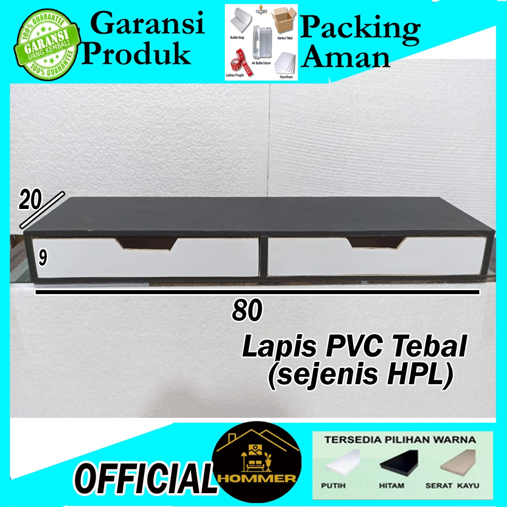 Jual (LACI 2)Rak laci rak Tv Dinding Minimalis rak ambalan laci Meja ...