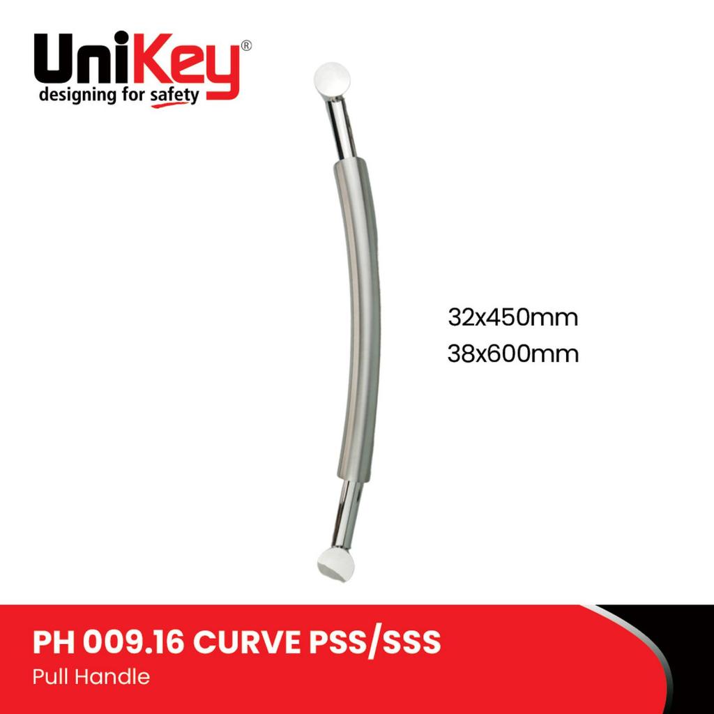 Jual UniKey Official PH 009.16 Curve Handle 32x450MM and 38x600MM PSS ...
