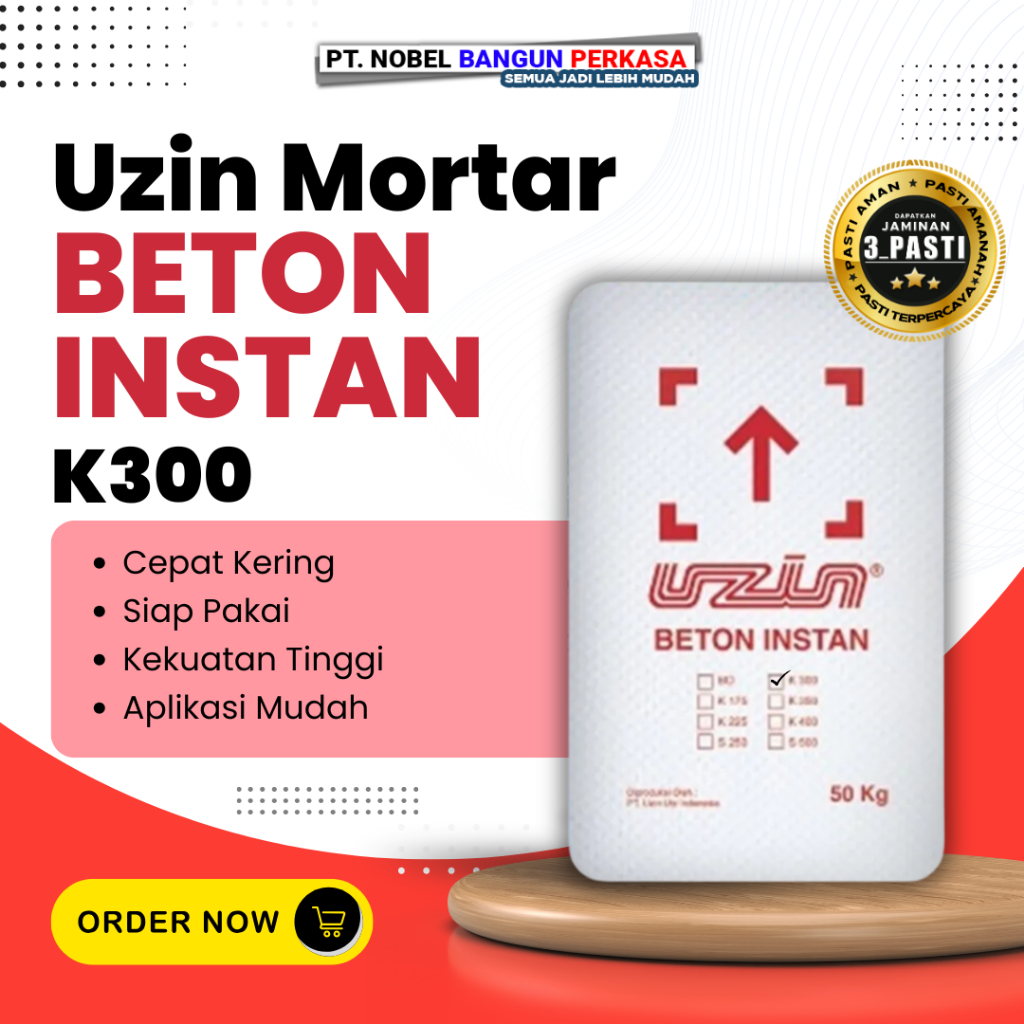 Jual Semen Mortar Uzin Beton Instan K300 50kg | Shopee Indonesia