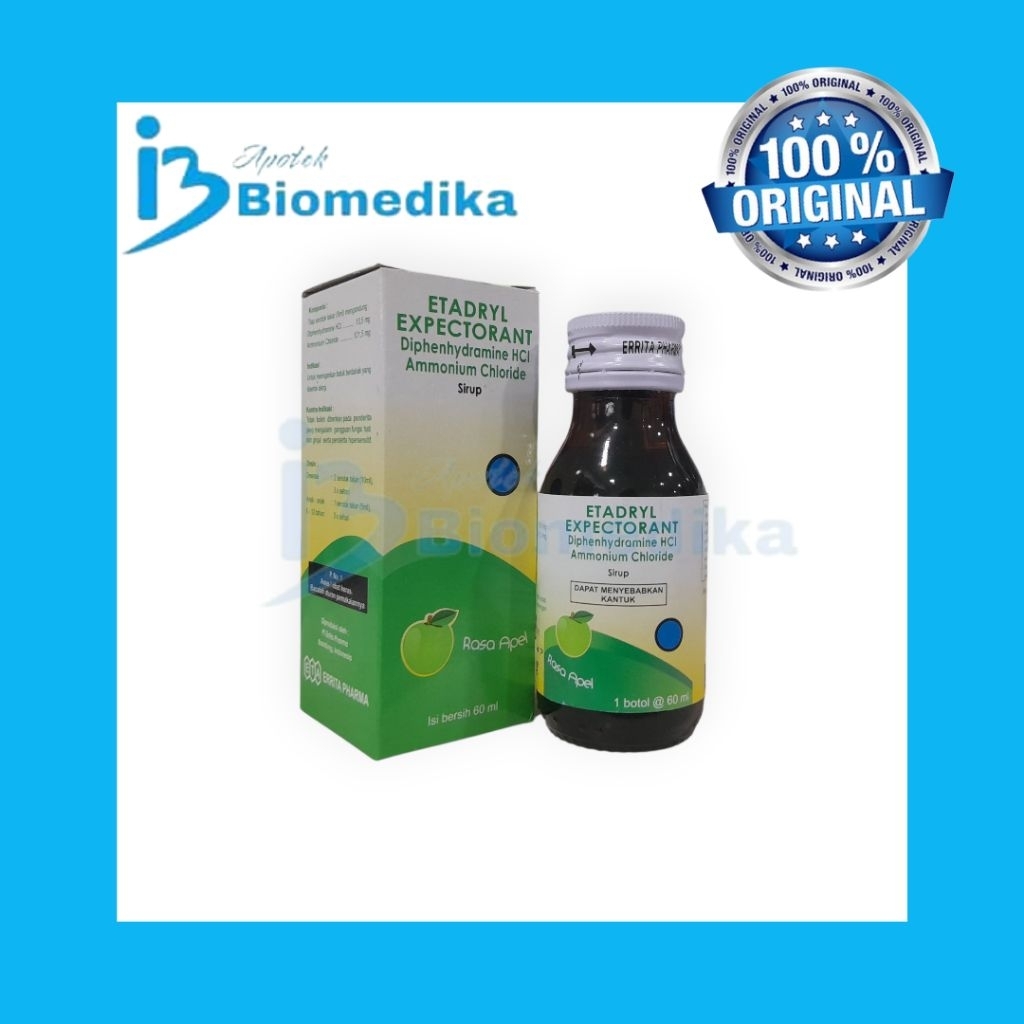 Jual Etadryl Sirup 60 ml Obat Batuk Berdahak | Shopee Indonesia
