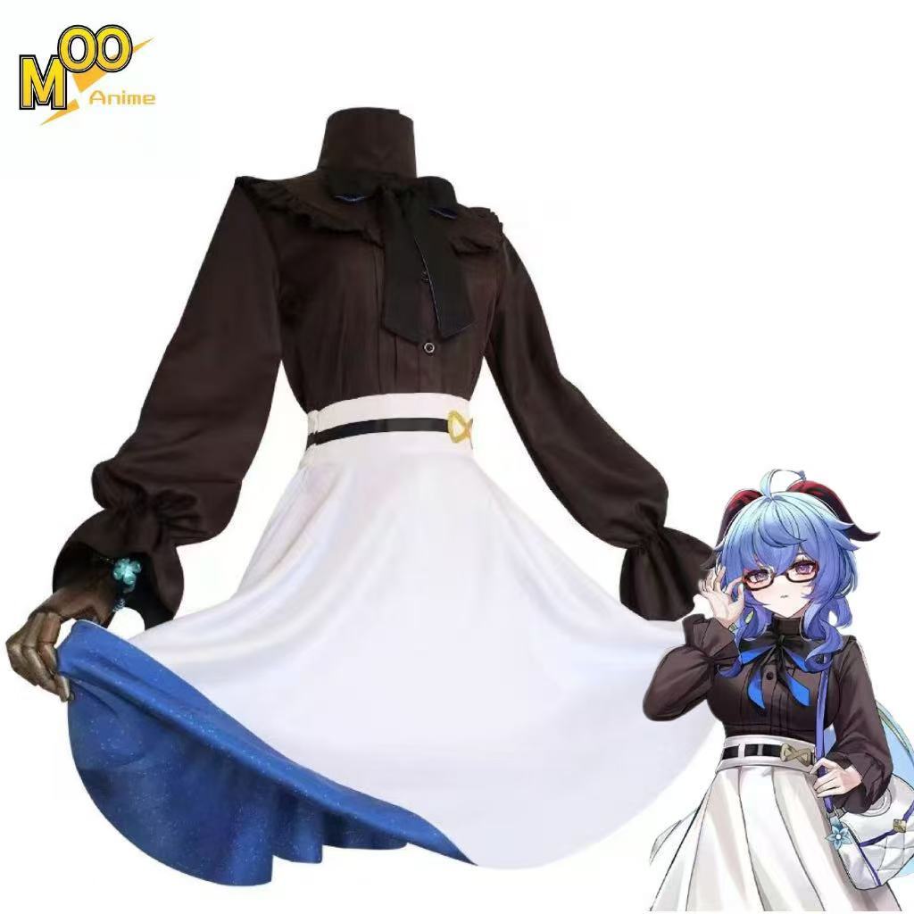 Jual Genshin Impact Ganyu Linkage Clothing Ganyu cosplay costume and ...