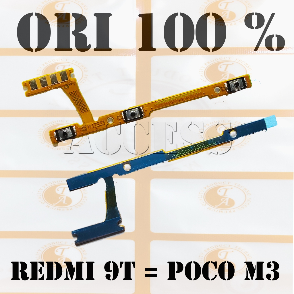 Jual FLEXIBEL XIAOMI REDMI 9T POCO M3 ON OFF VOLUME | Shopee Indonesia