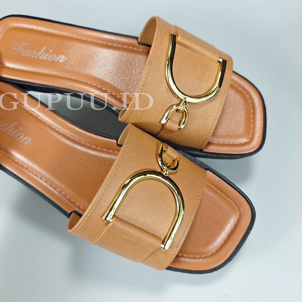 Jual Sandal wanita baru, sandal PVC datar, lembut, anti selip, nyaman ...