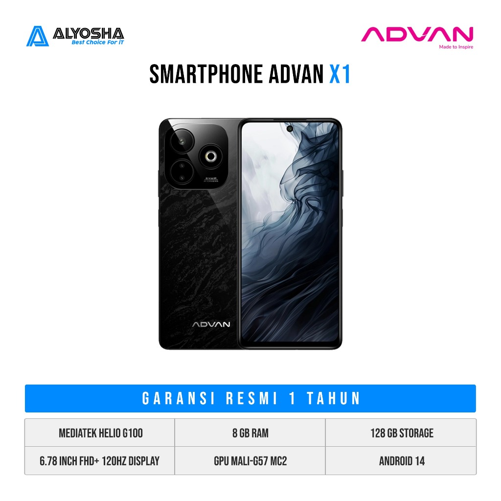 Jual HP Smartphone Advan X1 | MTK Helio G100 | 8GB+8GB RAM | 128GB ...