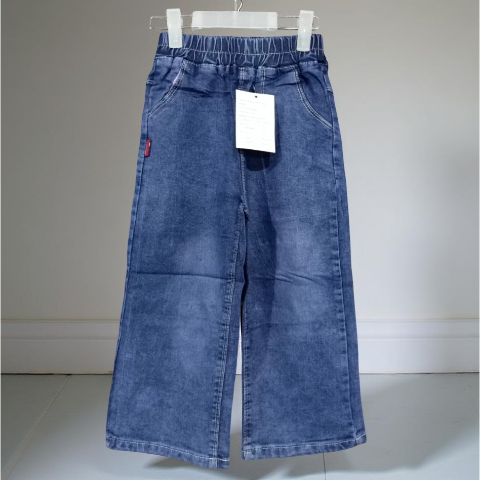 Jual Kulot Denim Long Pants Unisex Fashion Korea untuk Anak Perempuan ...