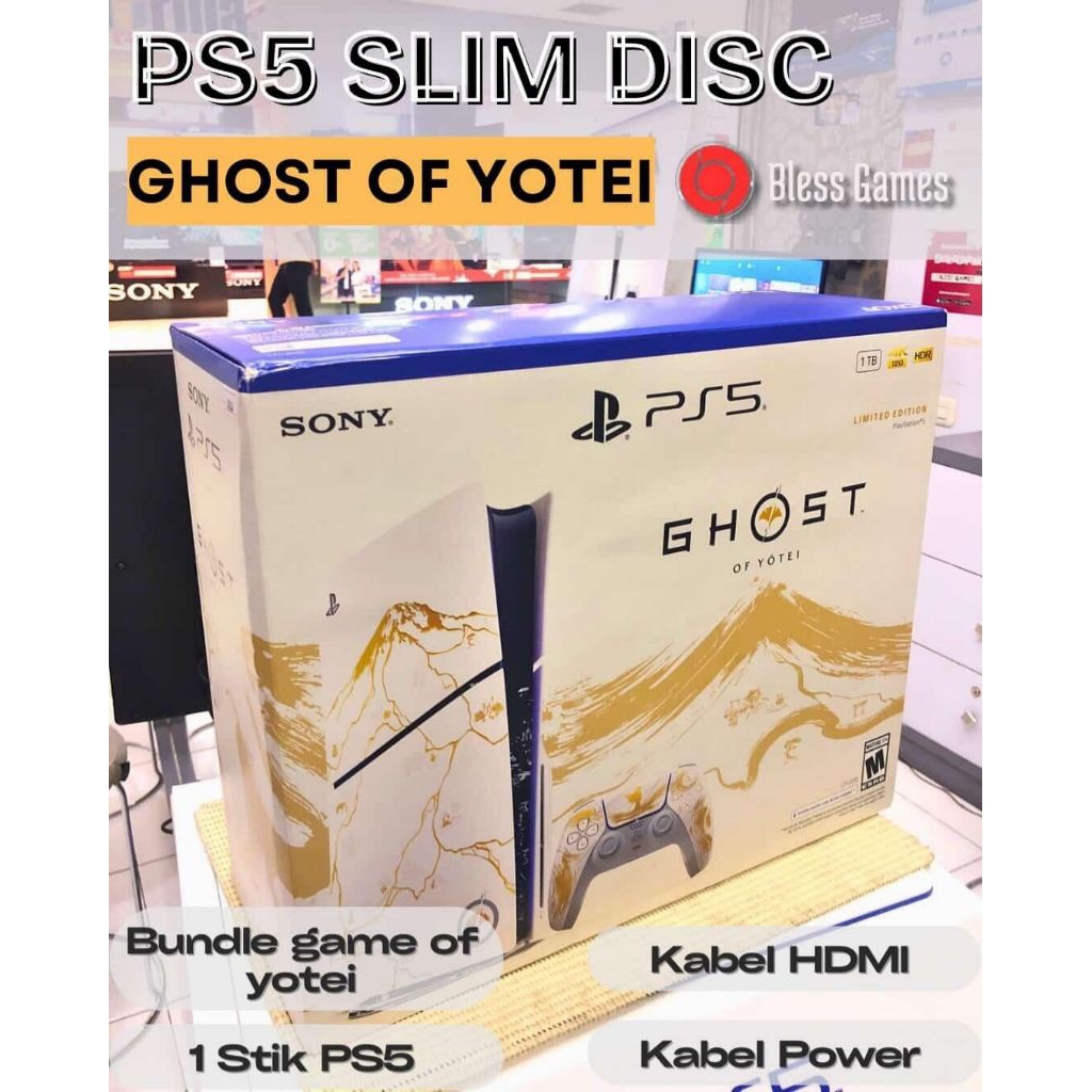 Jual PS5 Slim Disc Limited Series Bundle Ghost Of Yotei | Shopee Indonesia