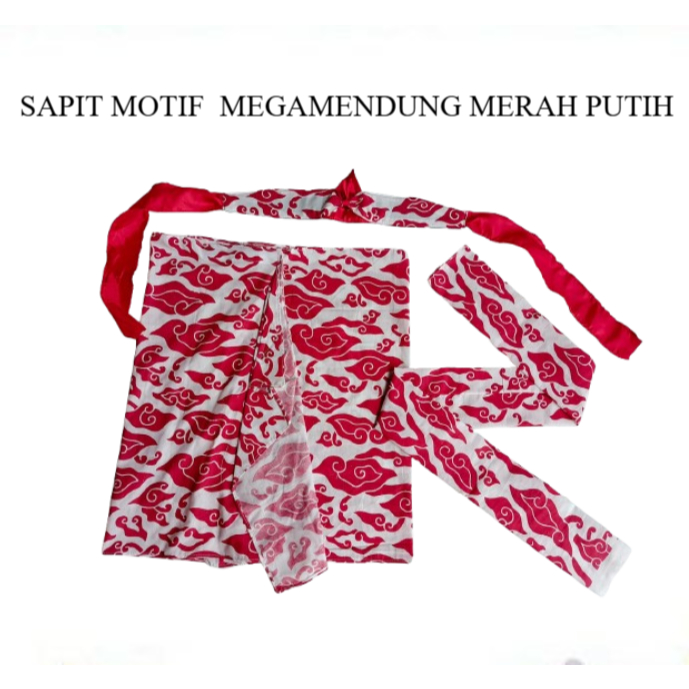 Jual SAPIT URANG MERAH PUTIH MOTIF BATIK MEGA MENDUNG - SEMBONG INSTAN ...