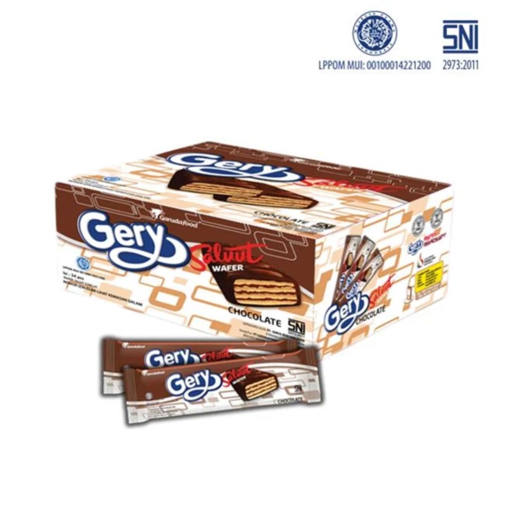 Jual Gery Salut Wafer Coklat Hazelnut isi 24 PACK | Shopee Indonesia