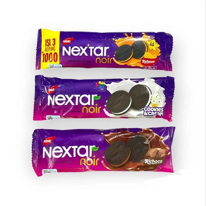 Jual NABATI NEXTAR NOIR ANEKA RASA KEMASAN RENCENG | Shopee Indonesia