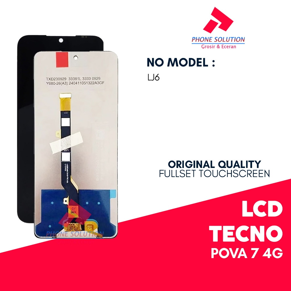 Jual LCD Tecno Pova 7 4G / LJ6 - Fullset Touchscreen | Shopee Indonesia