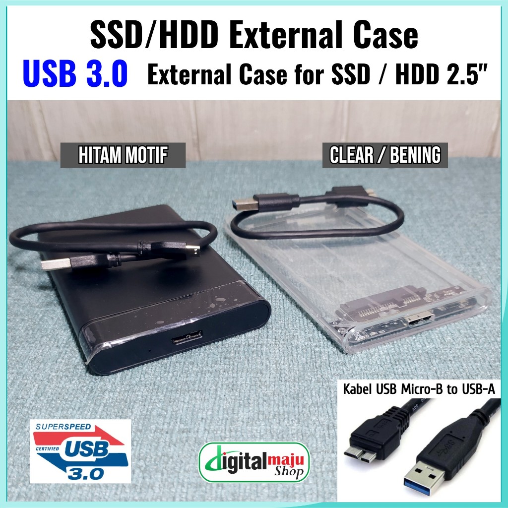 Jual Casing Harddisk External untuk SSD / HDD SATA 2.5" - SATA External ...