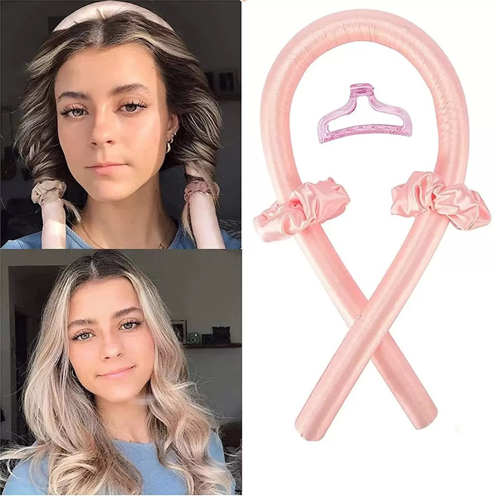 Jual F.A - bando keriting rambut ( curls band ) rol rambut diy styling ...