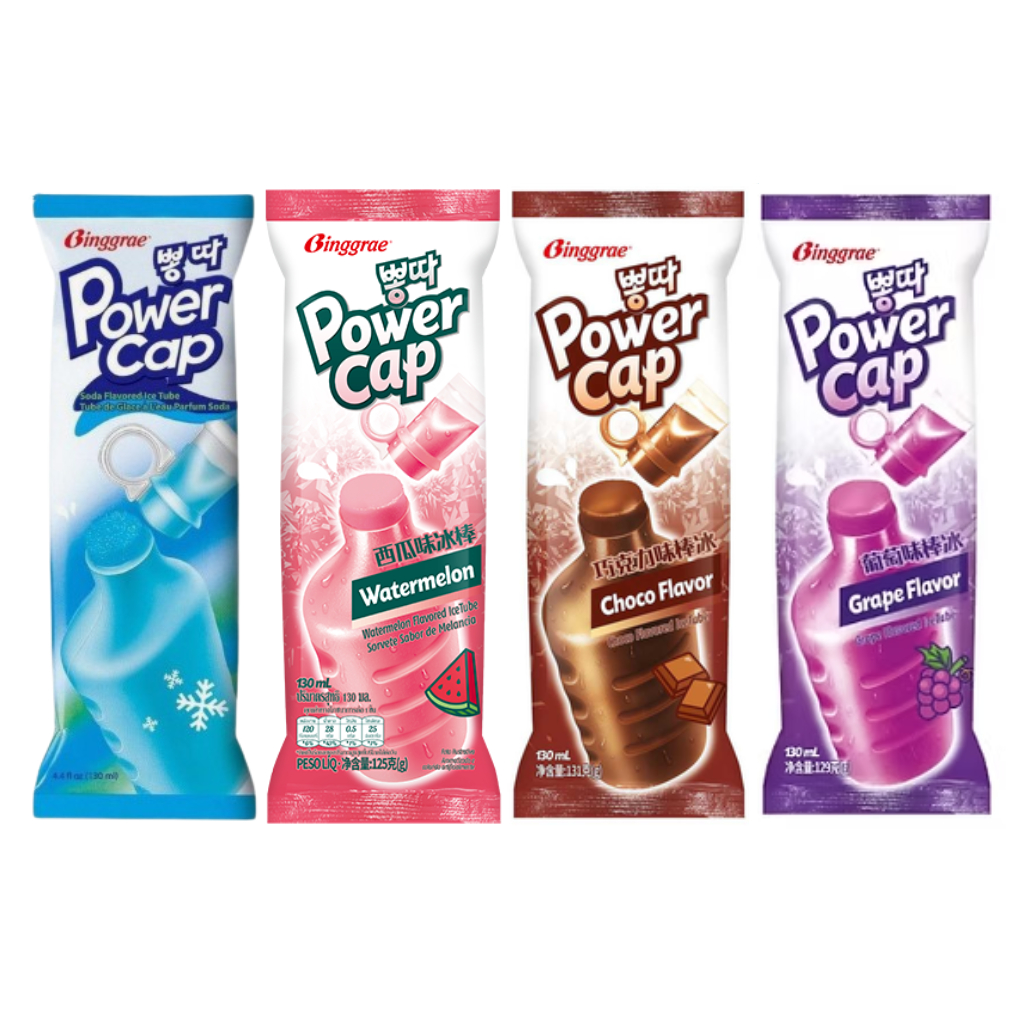 Jual Binggrae Pongta Power Cap Ice Tube Soda Strawberry Flavor 130 Ml ...