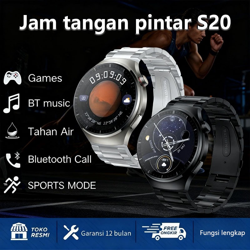 Jual S20 Jam tangan pintar multifungsi / layar sentuh penuh / panggilan ...