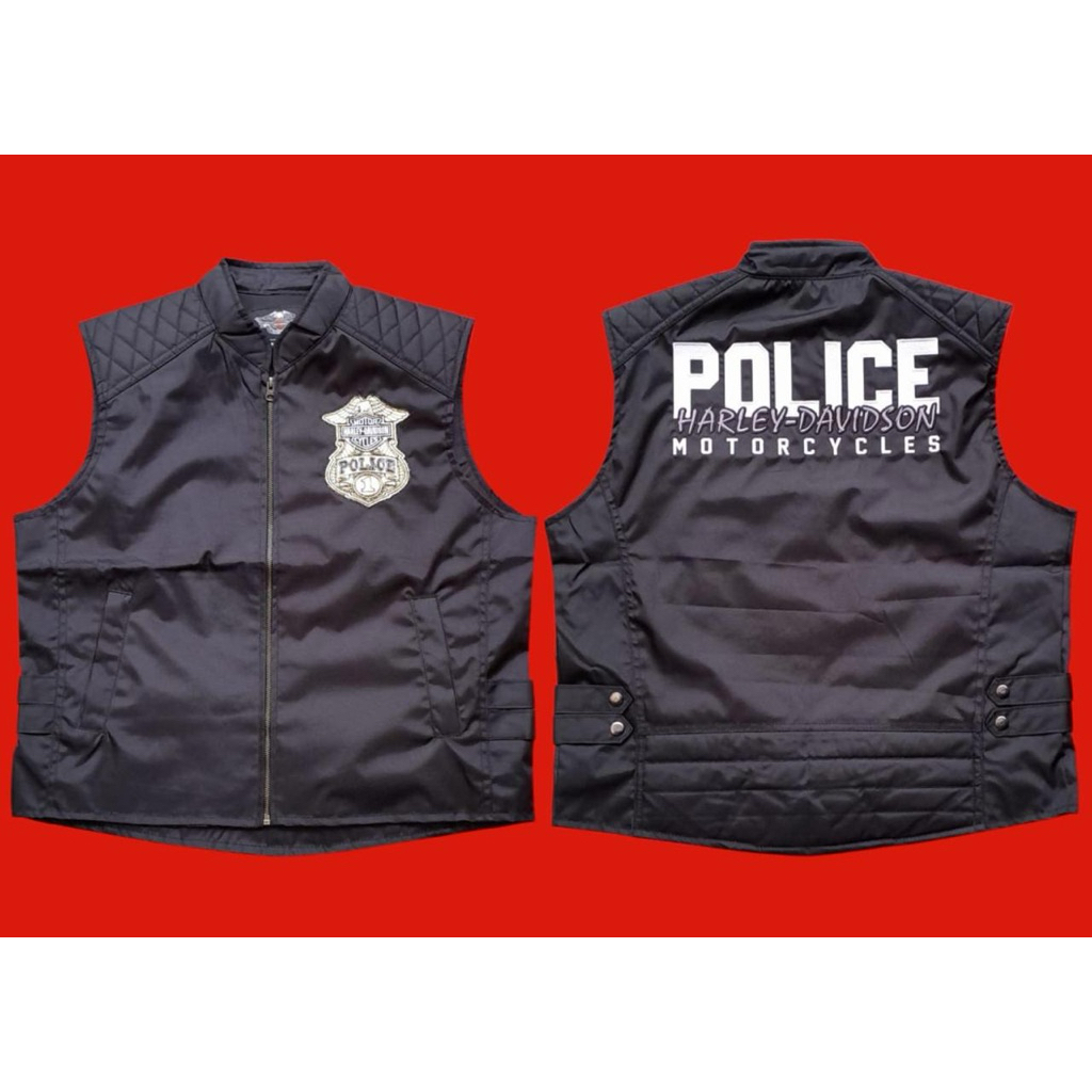 Jual Rompi Vest Gortek Harley Davidson Police | Shopee Indonesia