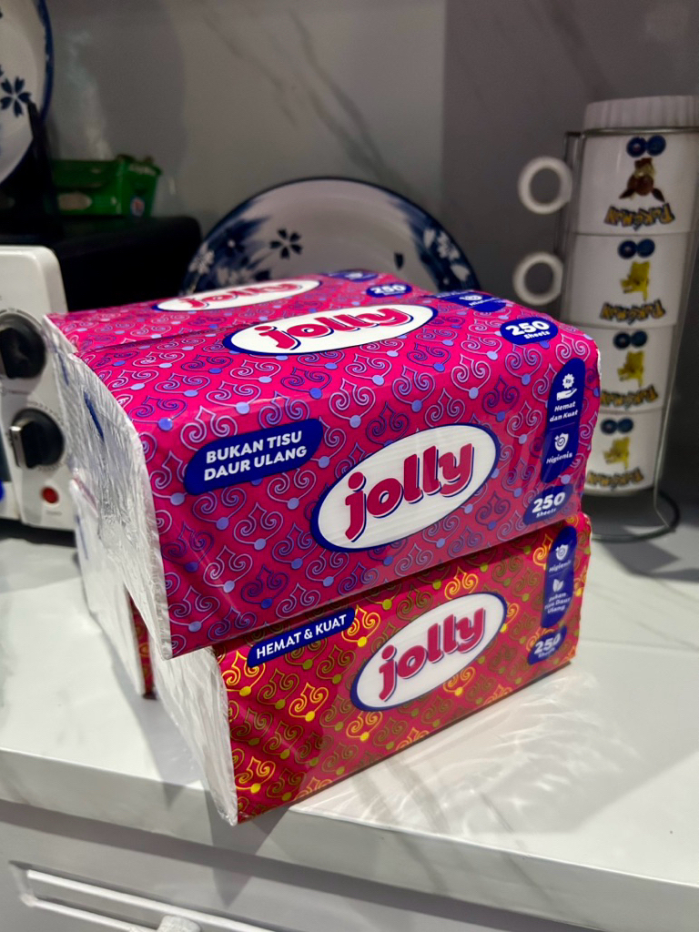 Jual AL [1 PAKET 4 PCS] TISSUE JOLLY 250 SHEETS 2 PLY TISU JOLY ...
