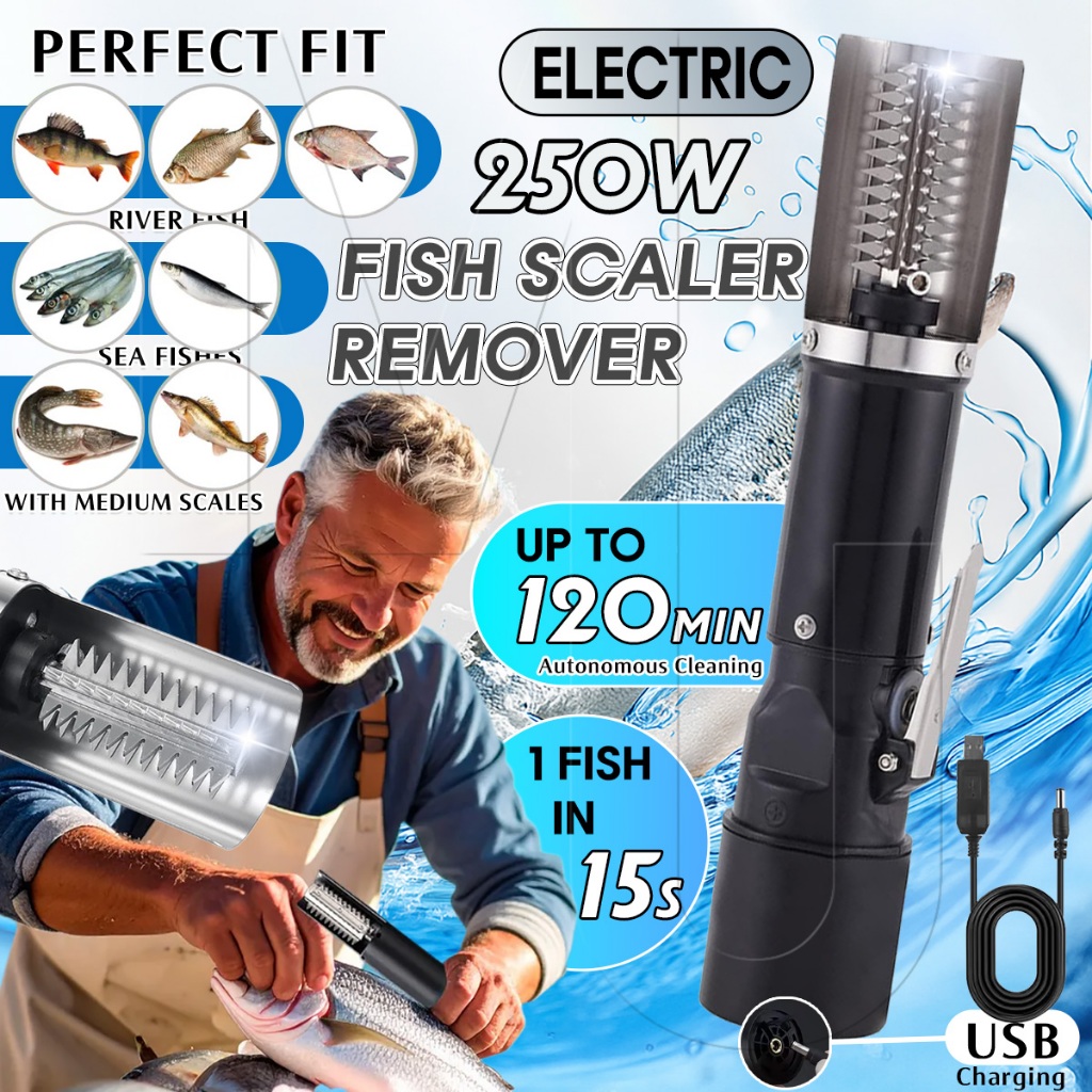 Jual Scaler Ikan Listrik Mesin Pembersih Pengupas Alat Penghilang Pisau ...