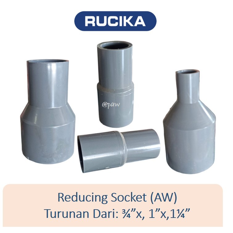 Jual Reducer 3/4 inch / Reducer 1 inch/ Reducer 1 1/4 inch/ Reducer PVC ...