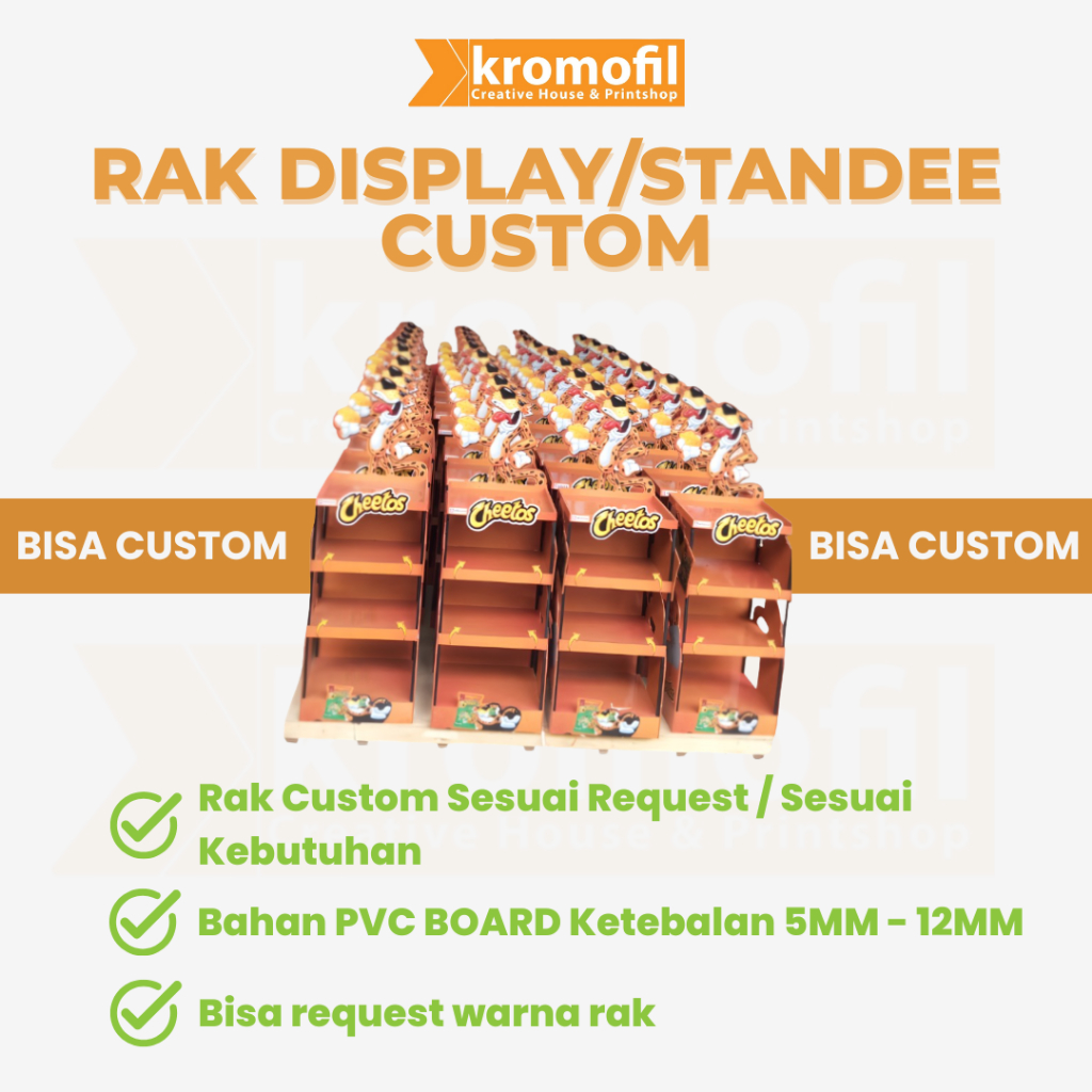 Jual Rak Display PVC Foam Board Custom / Rak Custom PVC Foam Board ...