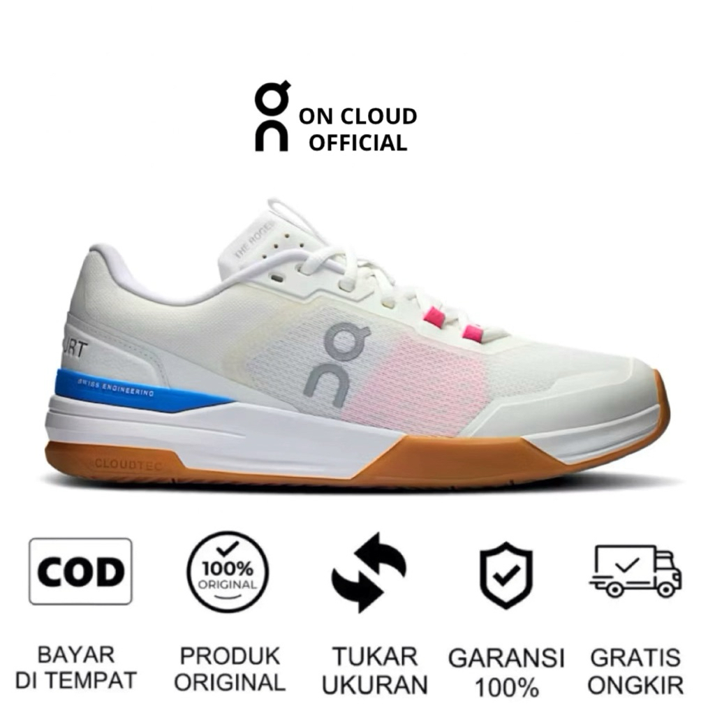 Jual SEPATU TENIS ON CLOUD THE ROGER PEO WHITE GUM ORIGINAL SHOES ...