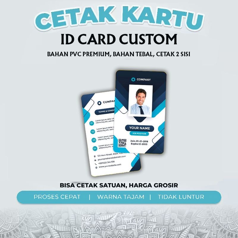 Jual Cetak ID Card Kartu Digital Fisik Kartu BPJS KIS Bisa Satuan Anti ...