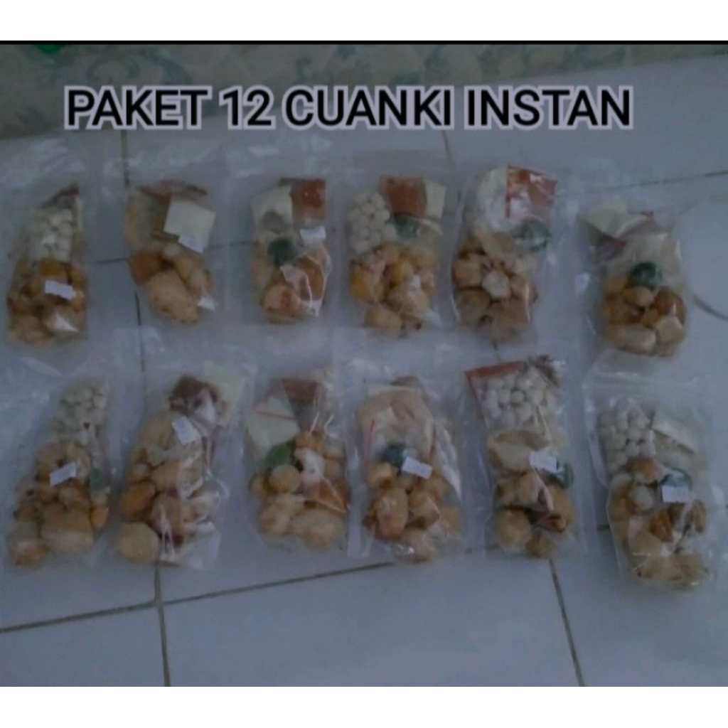 Jual Cuanki Instan paket 12 Pcs | Shopee Indonesia