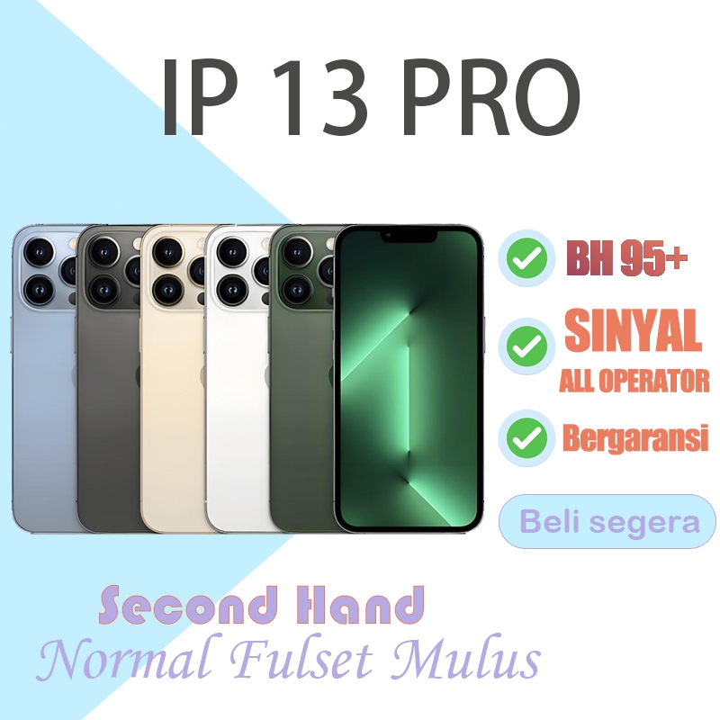 Jual IP 13 PRO 256GB/128GB MULUS GOOD CONDITIONS SECOND LIKE NEW ...
