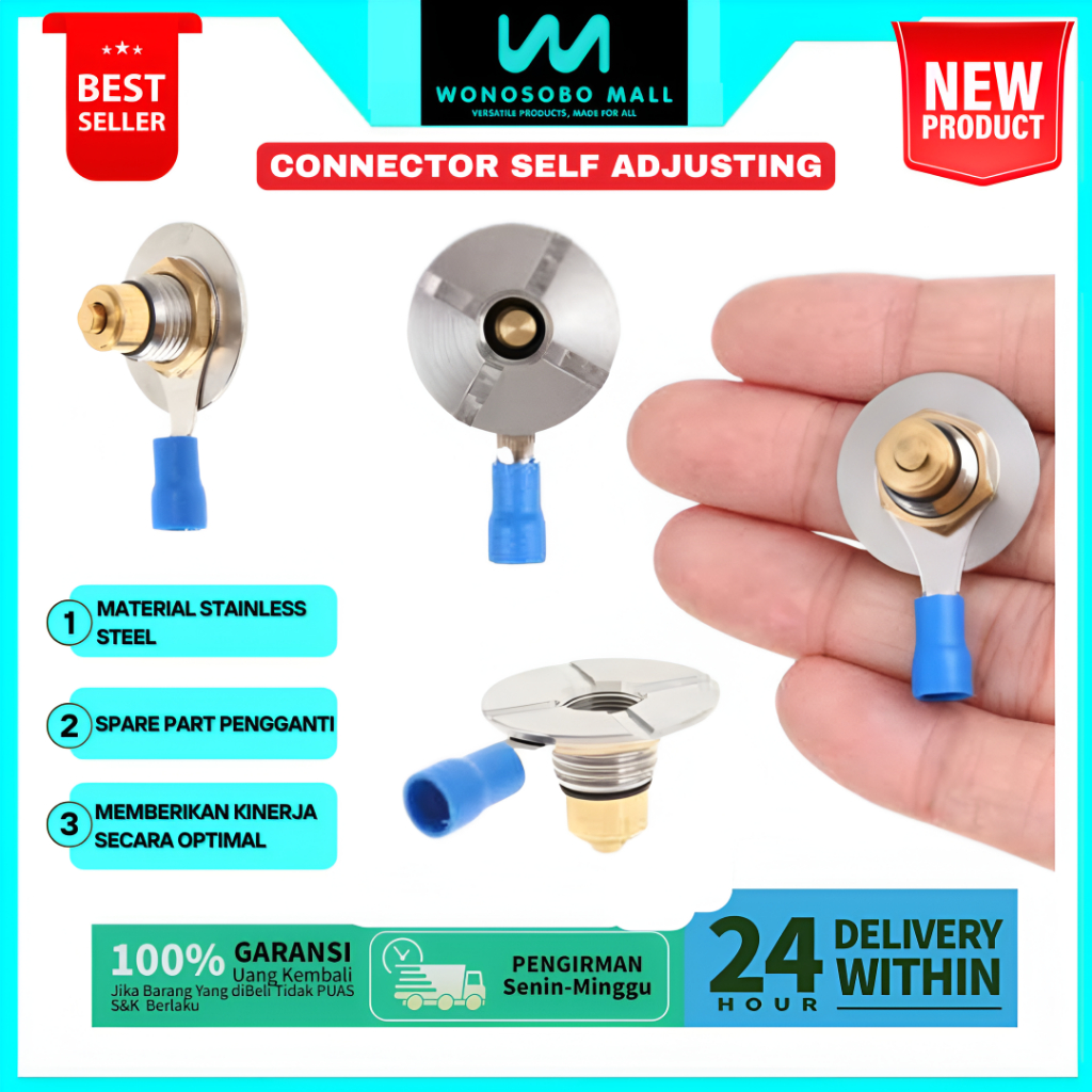 Jual WM 510 Connector Self Adjusting DIY Center Pin 22mm | Shopee Indonesia