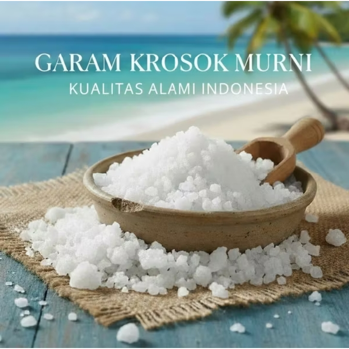 Jual Garam Krosok Kasar 1kg Garam Kasar Kristal 500gr Murni Laut Garam ...