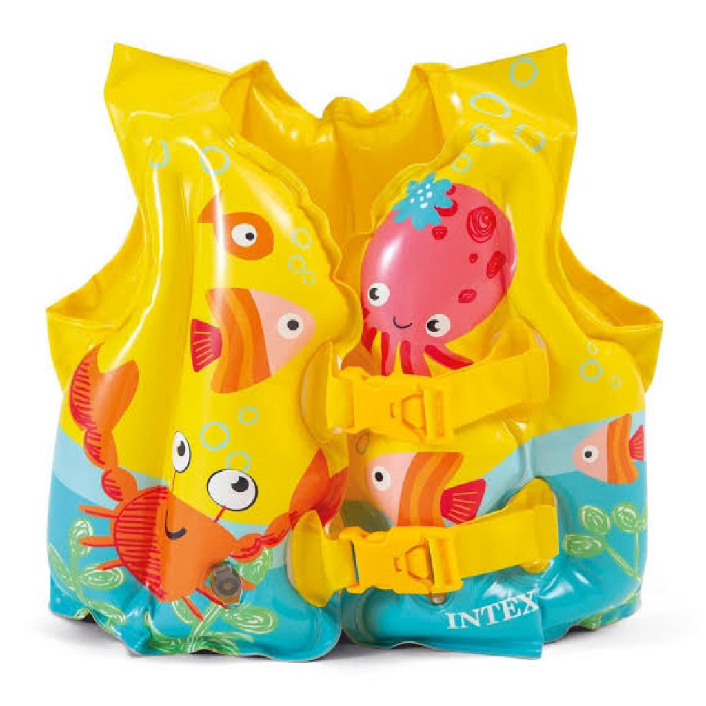 Jual Intex Fun Fish Yellow Swim Vest (Jaket pelampung) | Shopee Indonesia