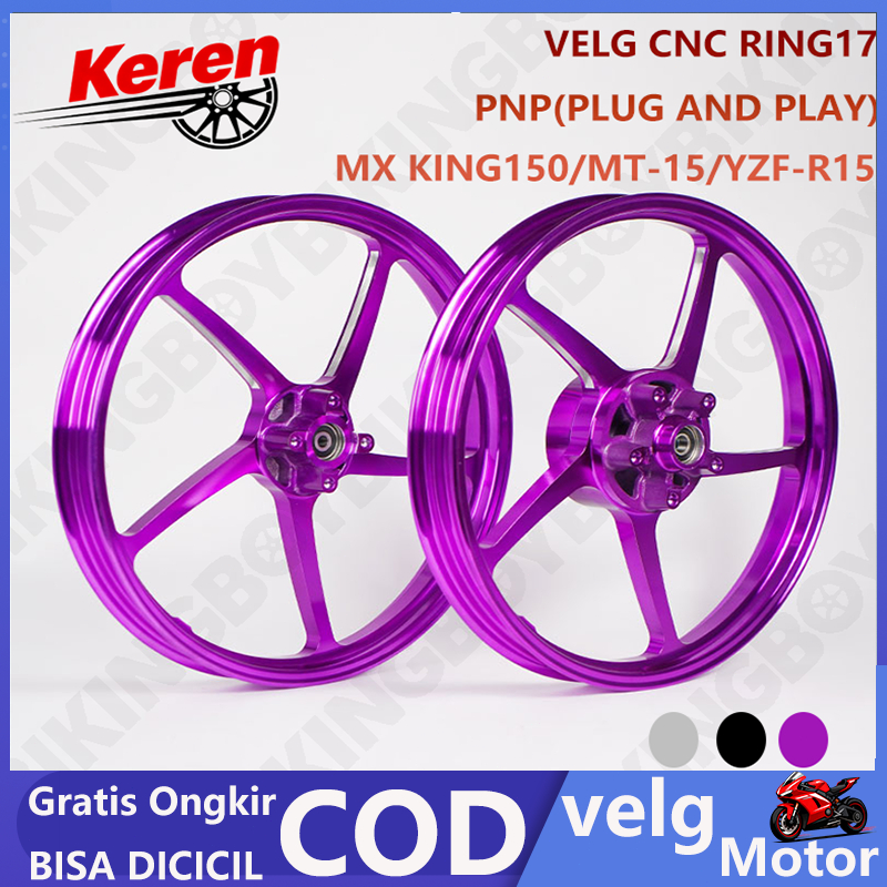 Jual Velg Racing Billet CNC untuk MT-15 & R15 - Set Depan 4 Hole ...