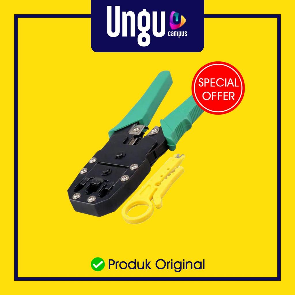 Jual Tang crimping 3 lobang RJ45 . Crimping tool 3 hole | Shopee Indonesia