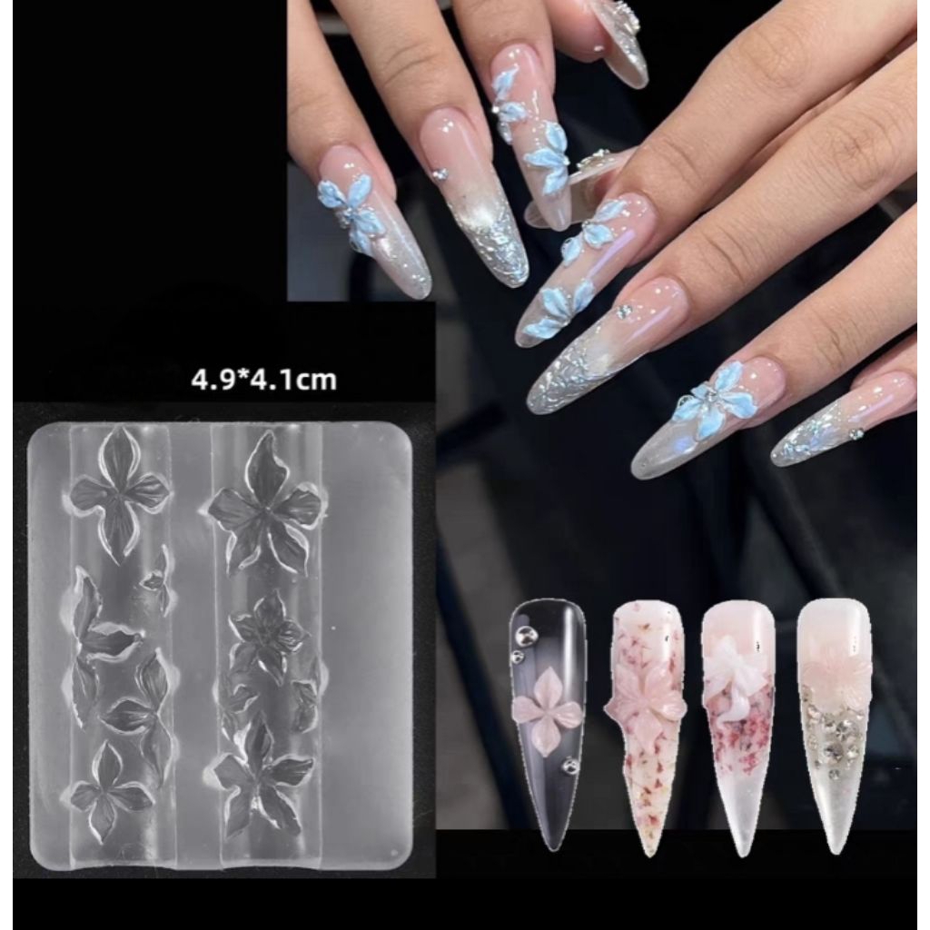 Jual cetakan kuku silikon banyak verian nya Aksesoris kuku | Shopee ...